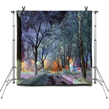 Winter Photo Backdrops | Available in Ultra Large Custom Sizes