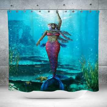 Mermaid Shower Curtains, Mats, & Towels Personalize