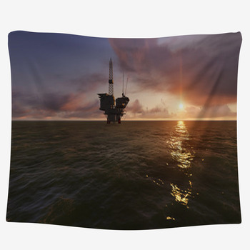 Oil rig Custom Fabric | Available in nearly ANY Custom Sizes