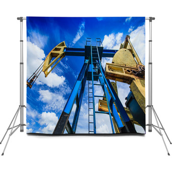 Oil rig Photographer Backdrops | Available in Very Large Custom Sizes