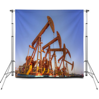 Oil rig Photographer Backdrops | Available in Very Large Custom Sizes