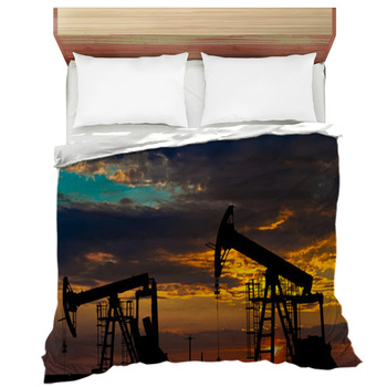 Oil rig Comforters, Duvets, Sheets & Sets | Custom