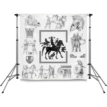 Gladiator Photographer Backdrops | Available in Ultra Large Custom Sizes