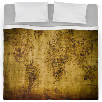 Map Comforters, Duvets, Sheets & Sets | Custom