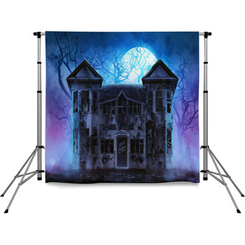 Creepy Photo Backdrops | Available in Very Large Custom Sizes