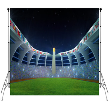 Olympic Photographer Backdrops | Available in Ultra Large Custom Sizes
