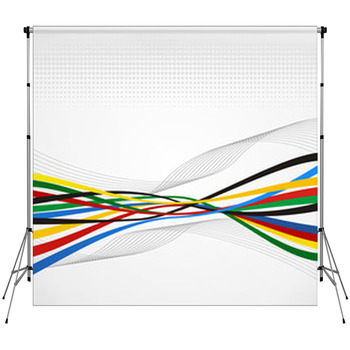 Olympic Photographer Backdrops | Available in Ultra Large Custom Sizes