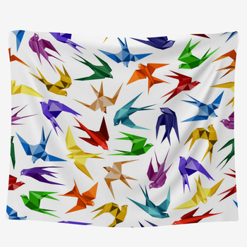 Swallow Fabric by the Yard | Available in Super Large Custom Sizes