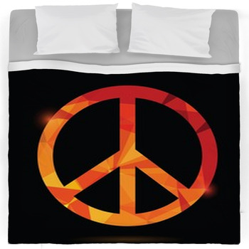 Peace sign Comforters, Duvets, Sheets & Sets | Custom