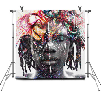 African Custom Backdrops | Available in Super Large Custom Sizes