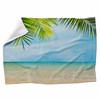 Palm tree Fleece Blanket Throws | Free Personalization