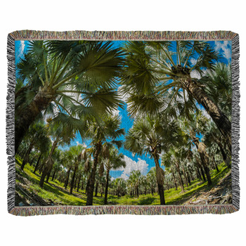 Palm tree Fleece Blanket Throws | Free Personalization