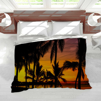 Tropical sunset Comforters, Duvets, Sheets & Sets | Custom