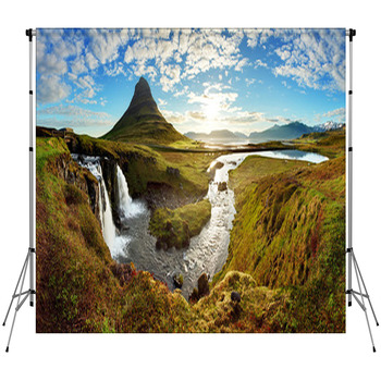 Waterfall Photographer Backdrops | Available in nearly ANY Custom Sizes