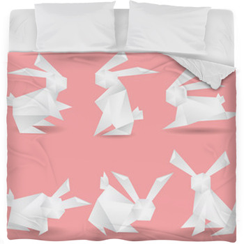 Bunny Fleece Blanket Throws | Free Personalization