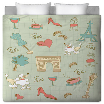French style Comforters, Duvets, Sheets & Sets | Personalized
