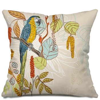 Parrot Throw Pillows, Shams & Pillow Cases