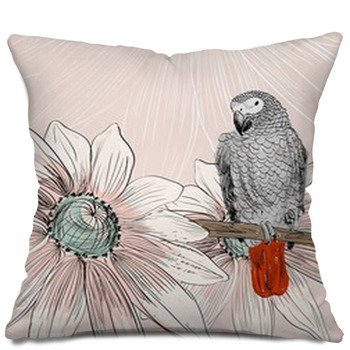 Parrot Throw Pillows, Cases, & Shams