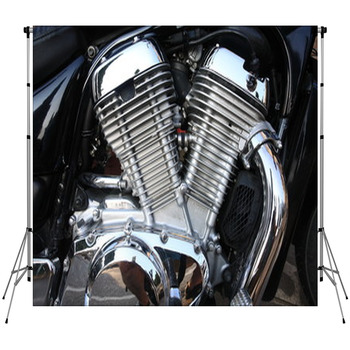 Motorcycle Photo Backdrops | Available in Super Large Custom Sizes