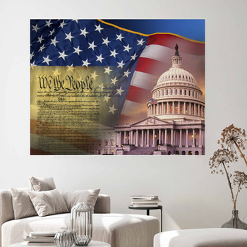 Patriotic Wall Decor | Murals | Tapestry | Posters | Custom Sizes