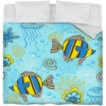 Tropical fish Comforters, Duvets, Sheets & Sets | Custom