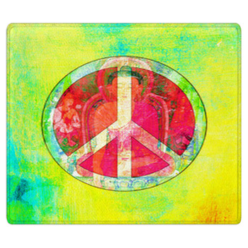 Peace sign Area Rugs & Custom Size Floor Mats