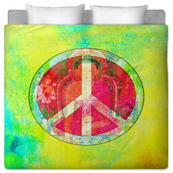 Peace sign Comforters, Duvets, Sheets & Sets | Custom