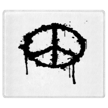 Peace sign Area Rugs & Custom Size Floor Mats