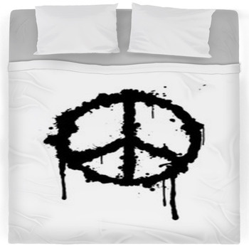 Peace sign Comforters, Duvets, Sheets & Sets | Custom