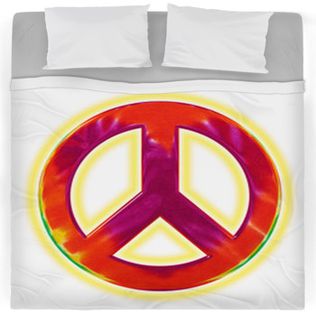 Peace sign Comforters, Duvets, Sheets & Sets | Custom