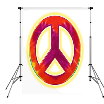Peace sign Photo Backdrops | Available in Super Large Custom Sizes