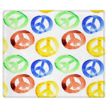 Peace sign Area Rugs & Custom Size Floor Mats