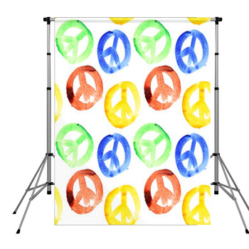 Peace sign Photo Backdrops | Available in Super Large Custom Sizes