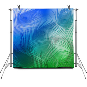 Peacock Photographer Backdrops | Available in nearly ANY Custom Sizes