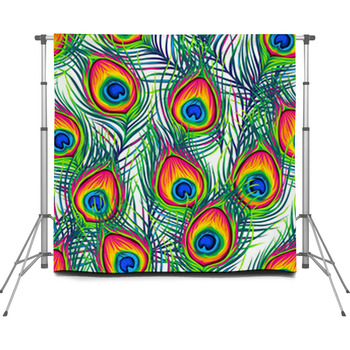 Peacock Photographer Backdrops | Available in nearly ANY Custom Sizes