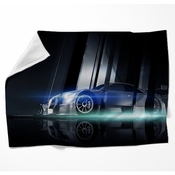 Race car Fleece Blanket Throws | Free Personalization