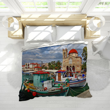 Greek Comforters, Duvets, Sheets & Sets | Custom