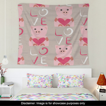 Pig Wall Decor in Canvas, Murals, Tapestries, Posters & More
