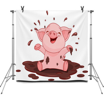 Pig Photographer Backdrops | Available in nearly ANY Custom Sizes