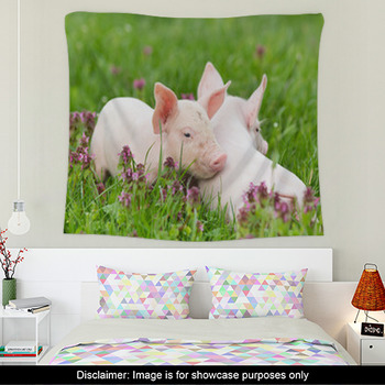 Pig Wall Decor | Murals | Tapestry | Posters | Custom Sizes