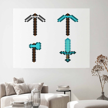 Minecraft Wall Decor in Canvas, Murals, Tapestries, Posters & More