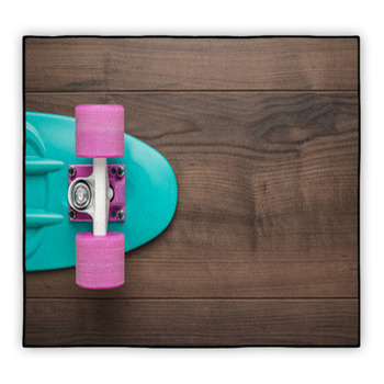 Skateboard Area Rugs & Custom Size Floor Mats