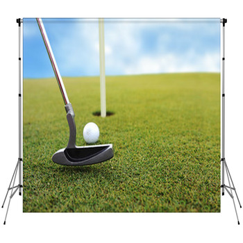 Golf Photographer Backdrops | Available in Very Large Custom Sizes
