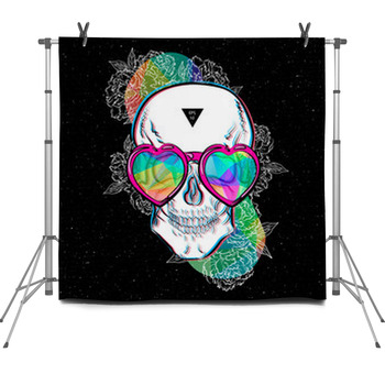 Skull Photographer Backdrops | Available in nearly ANY Custom Sizes