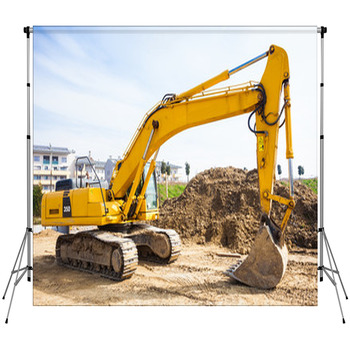 Construction Custom Backdrops | Available in Super Large Custom Sizes