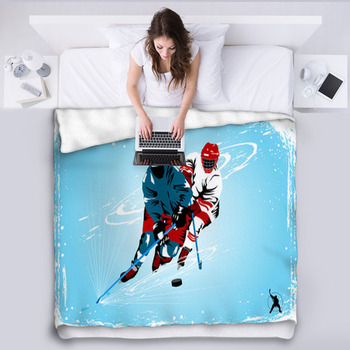Hockey Comforters, Duvets, Sheets & Sets | Personalized