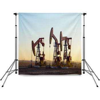 Oil rig Photographer Backdrops | Available in Very Large Custom Sizes