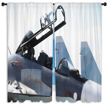 Jet fighter Drapes & Window Treatments | Black Out | Custom Sizes