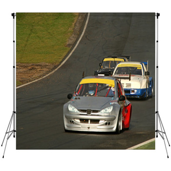 Race car Custom Backdrops | Available in Ultra Large Custom Sizes