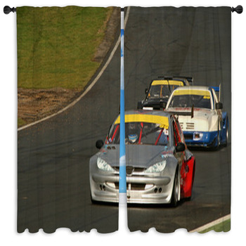 Race car Drapes & Window Treatments | Black Out | Custom Sizes